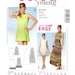 Burda Sewing Pattern 7056 - Misses' High Neckline, Shift Dress With Cut ...