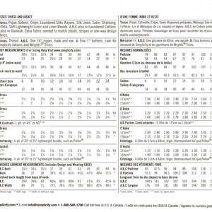 Simplicity Sewing Pattern 1797: Misses' Dress & Jacket (size 16-24) - Etsy