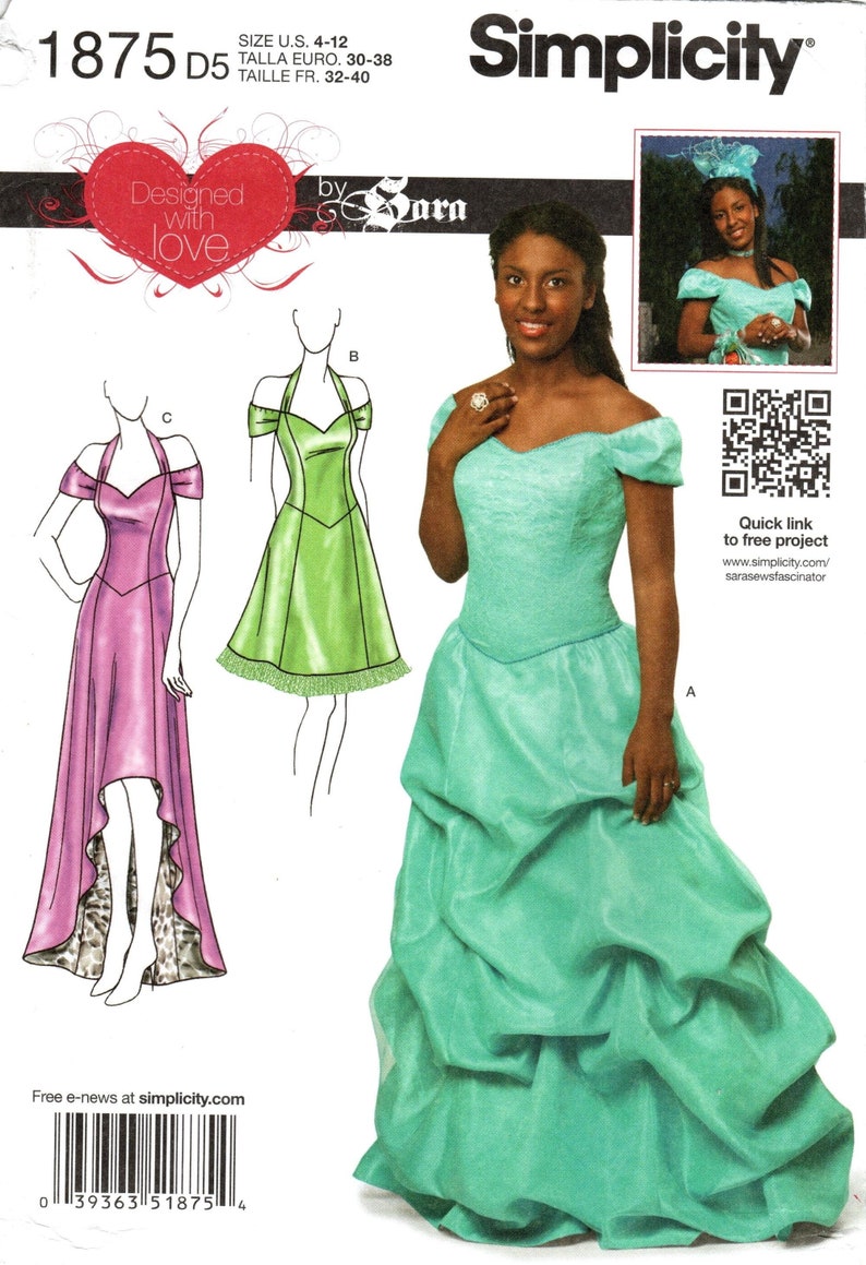 Sz 4 Thru 12 Simplicity Dress Pattern 1875 Misses' - Etsy