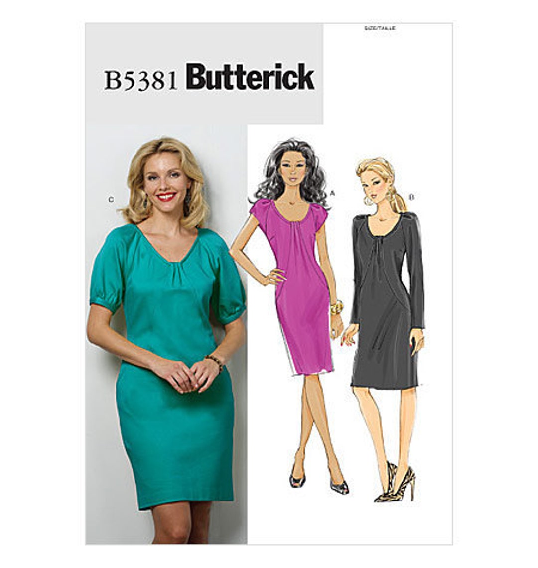 Butterick Dress Pattern B5381 - Misses' Dress in 3 Variations - SZ 6/8 ...