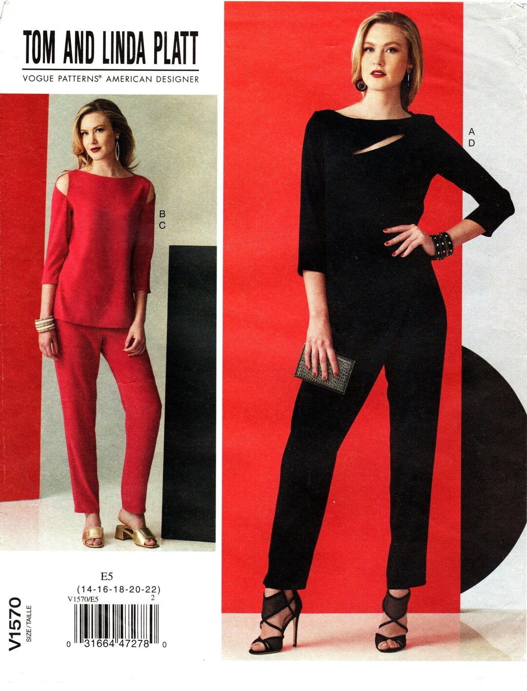 U-PICK Sz Vogue Pattern V1570 by Tom & Linda PLATT - Etsy