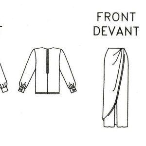 Vogue 2509 Bill Blass Sewing Pattern: Misses' Top & Pleated Overlay ...