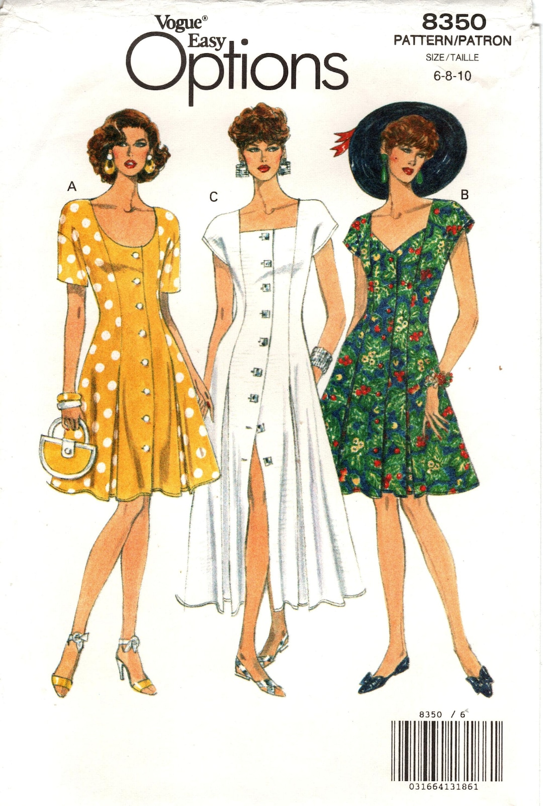 Vogue Sewing Pattern 8350 - Misses' Fit and Flared, Princess Seam ...