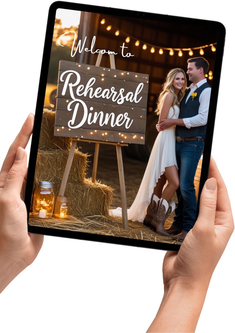 Editable Rehearsal Dinner Sign , Digital Download Printable Sign for ...
