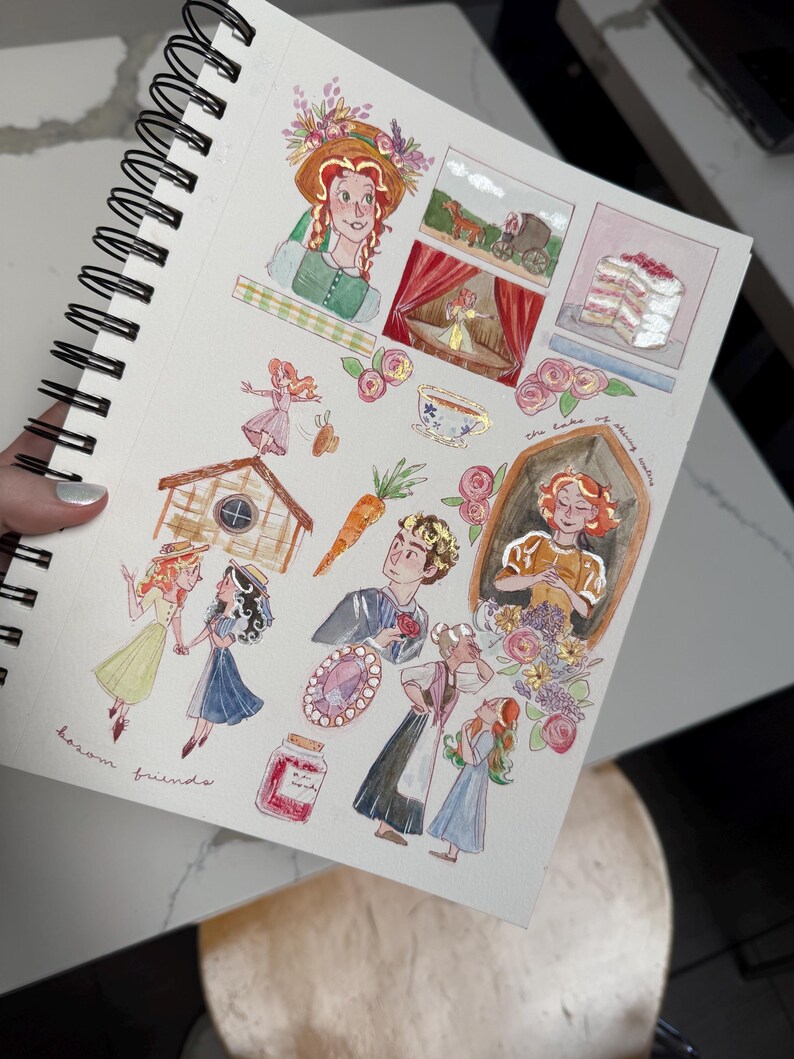 Golden Gables Watercolor Painting - Etsy