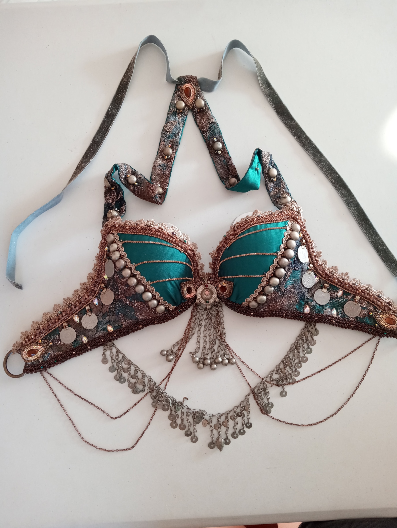 CUSTOM BRA Costume Tribal Fusion Bellydance Bespoke - Etsy