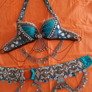 CUSTOM Bra and Belt Set - Fusion Bellydance Costume - Bespoke Dance ...
