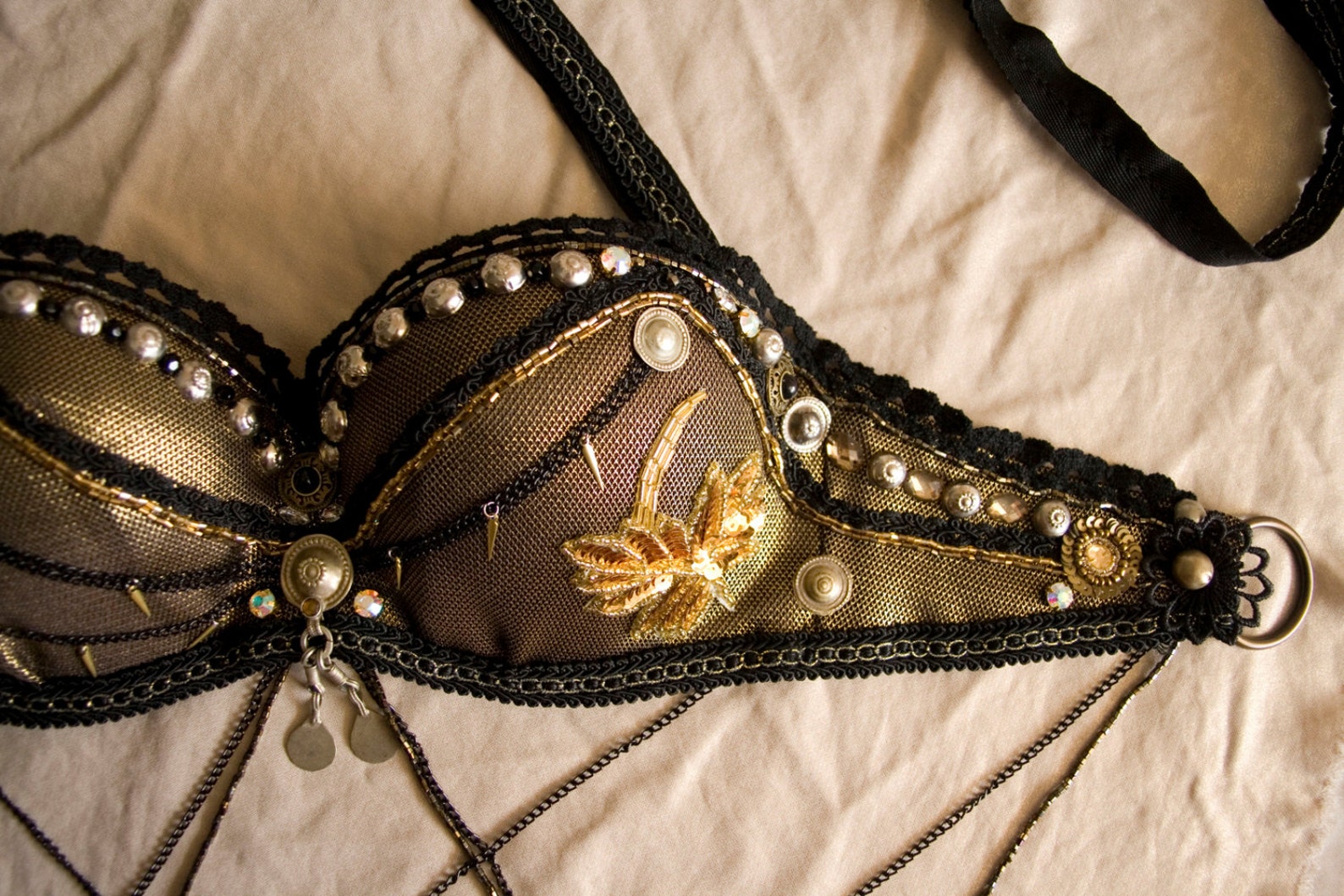 CUSTOM BRA Costume Tribal Fusion Bellydance Bespoke | Etsy