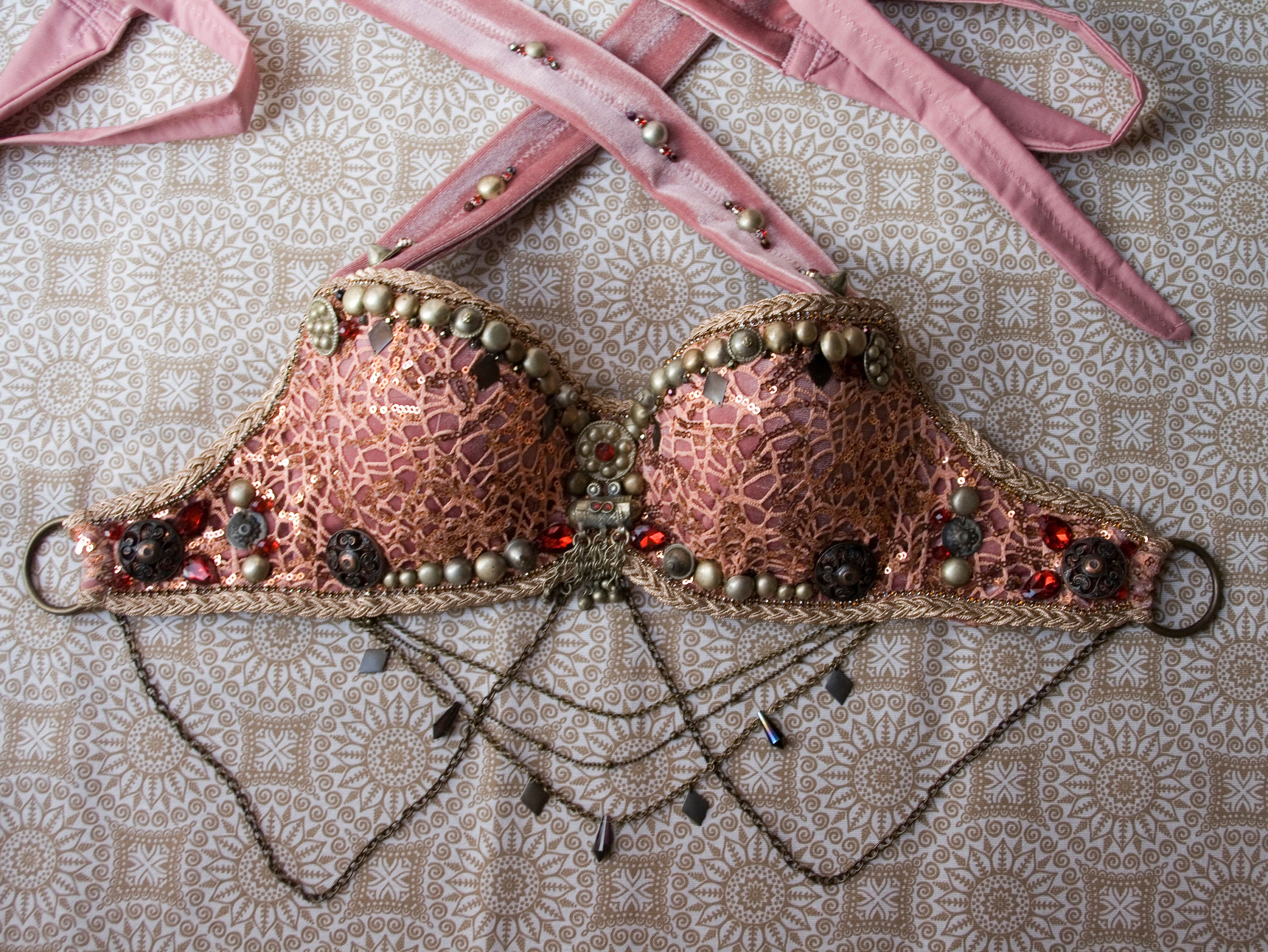 CUSTOM BRA Costume Tribal Fusion Bellydance Bespoke | Etsy