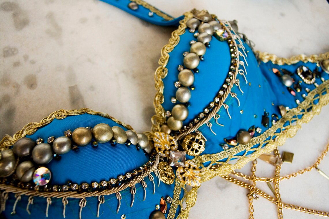 CUSTOM BRA Costume Tribal Fusion Bellydance Bespoke | Etsy
