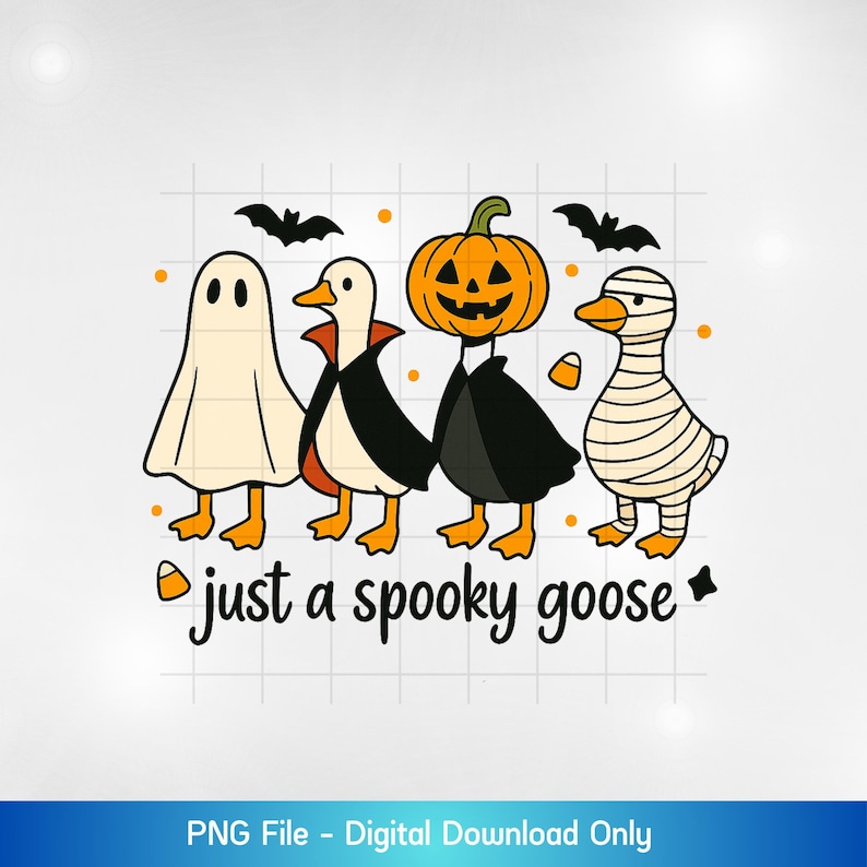 Just a Spooky Goose PNG | Funny Halloween Goose Sublimation | Cute Fall ...
