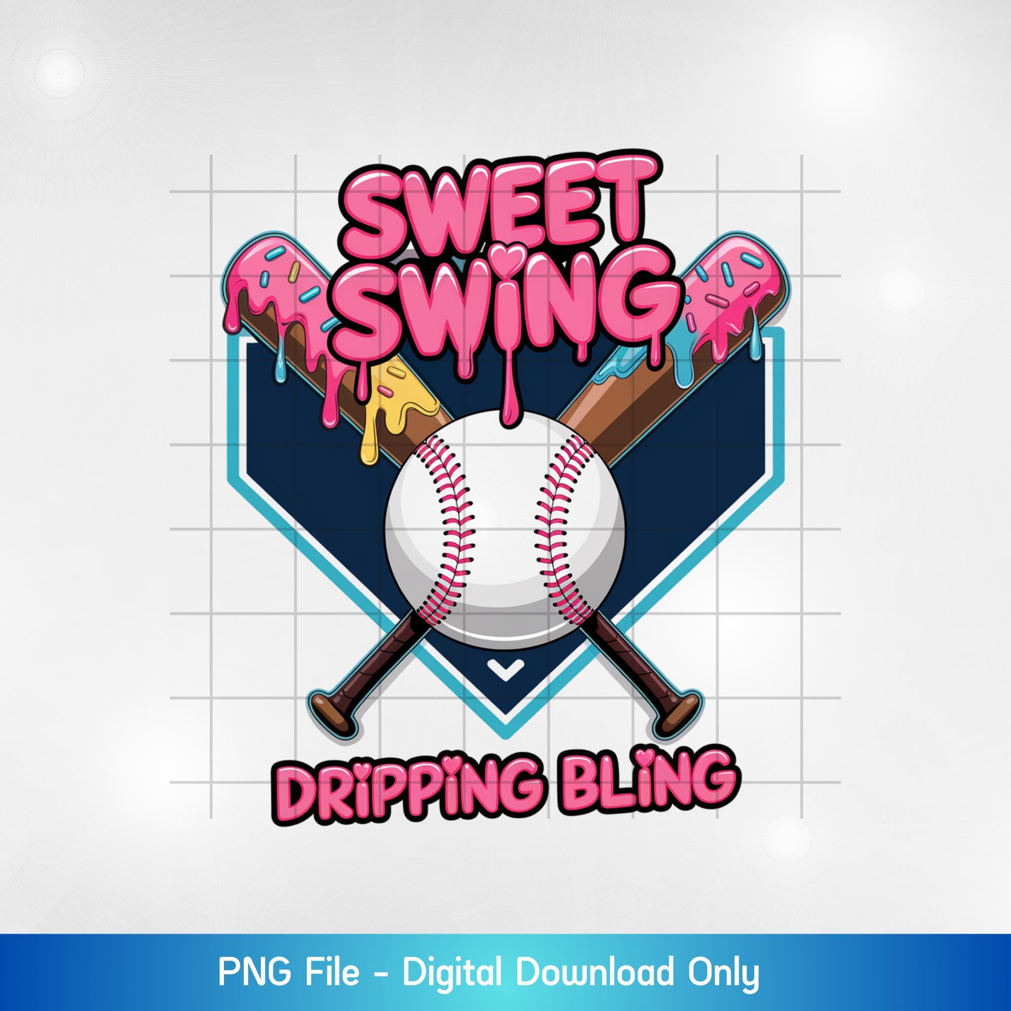 Dripping Baseball PNG: Sporty Clipart Design (digital Download) - Etsy