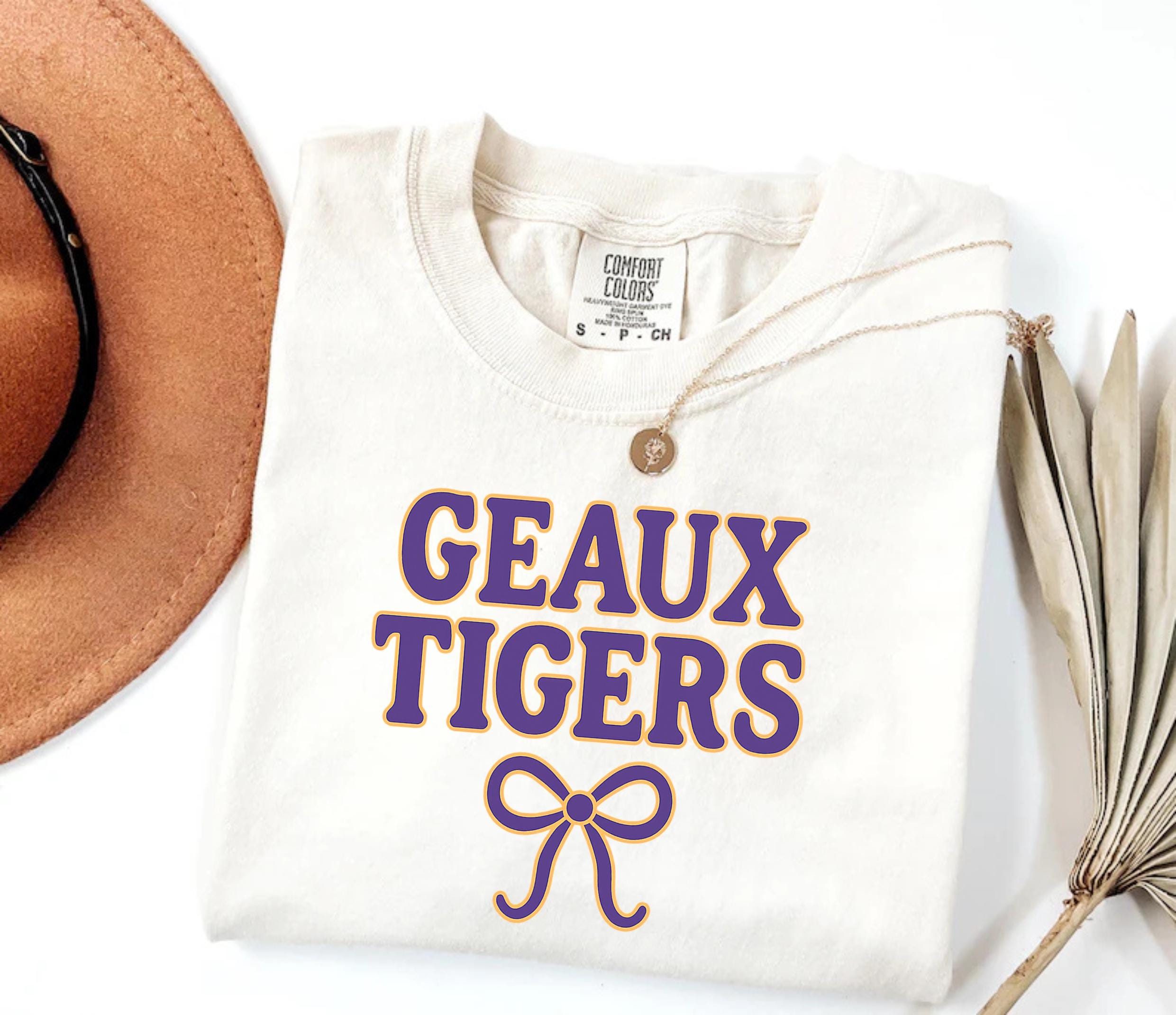 Geaux Tigers Bow SVG: LSU Football Game Day Graphic (digital Download ...