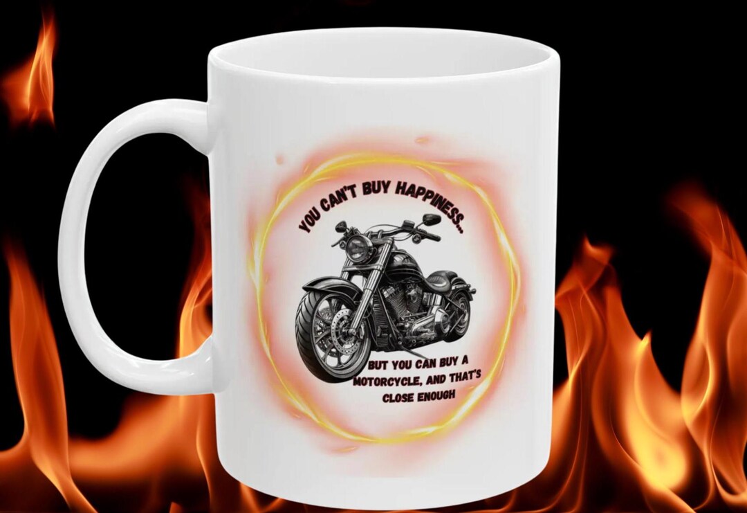 Motorcycle Mug, Biker Coffee Cup for Motorcycle Lovers, Ride or Die ...