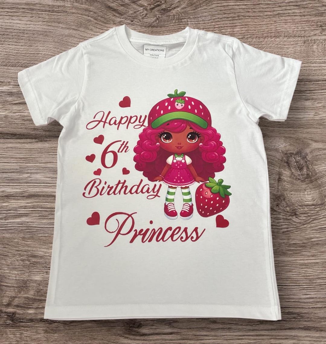 Custom Birthday Tees. Strawberry Shortcake T-shirts. Retro Birthday ...