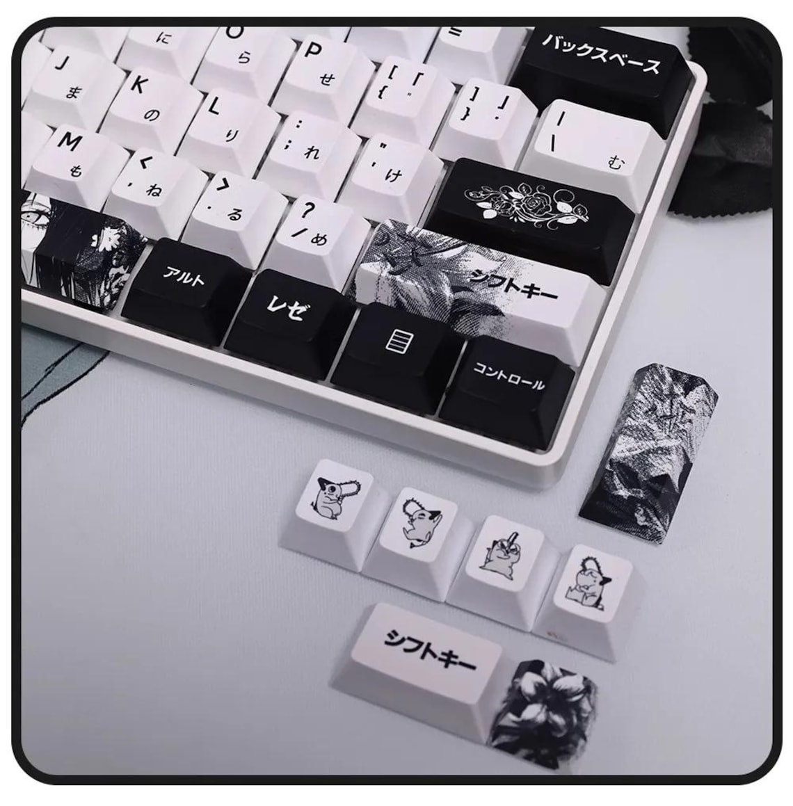 Chainsaw Man Reze Keycaps - Etsy