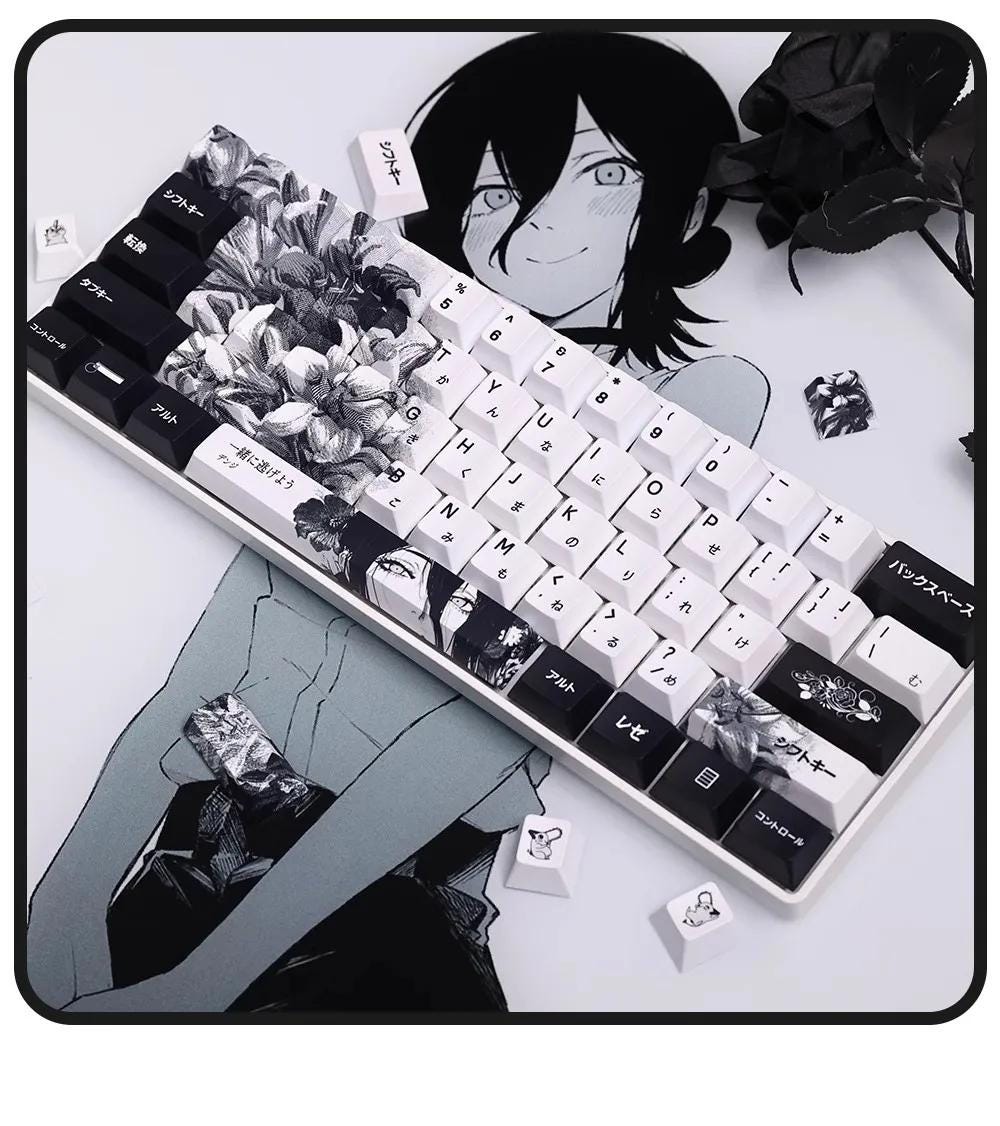 Chainsaw Man Reze Keycaps - Etsy