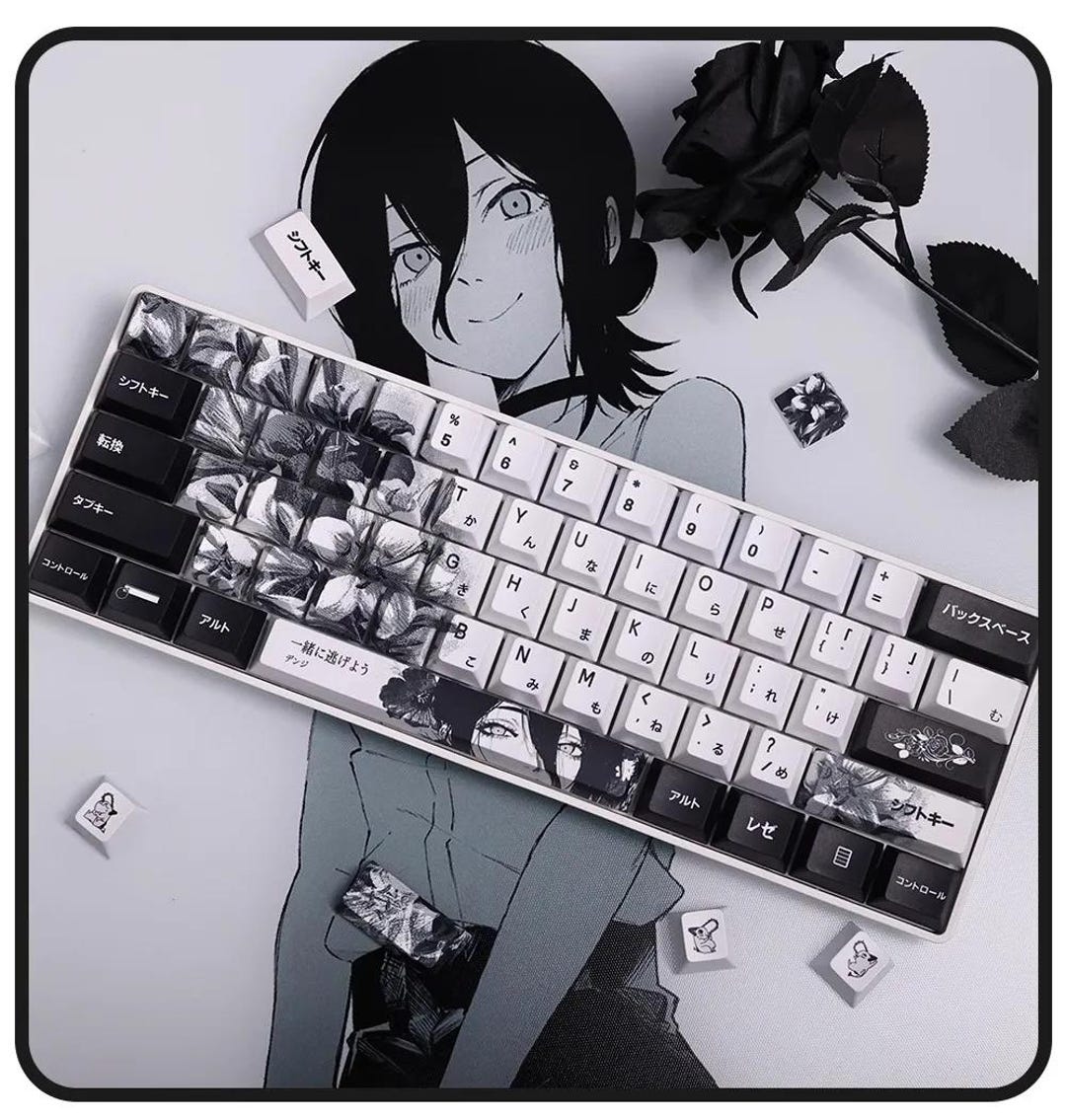 Chainsaw Man Reze Keycaps - Etsy