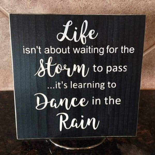 Life Isnt About Waiting for the Storm to Pass - Etsy