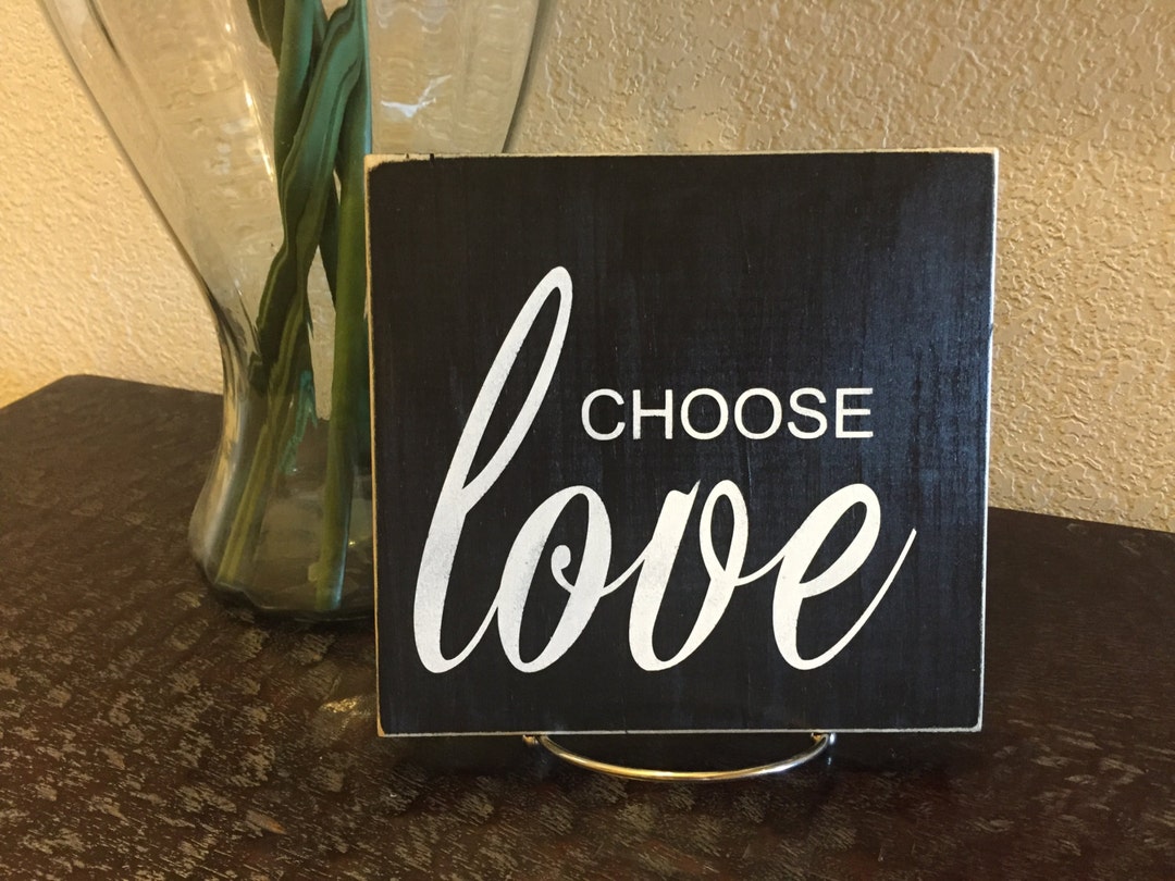 Choose Love Wood Sign - Etsy