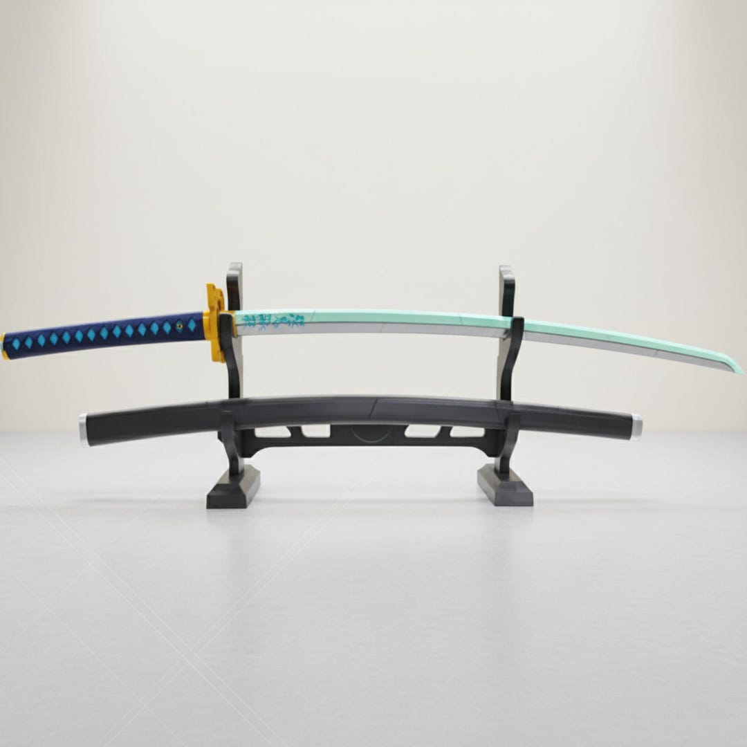 Mist Hashira Katana 45",demon Slayer Sword,3d Printed Cosplay Toy ...