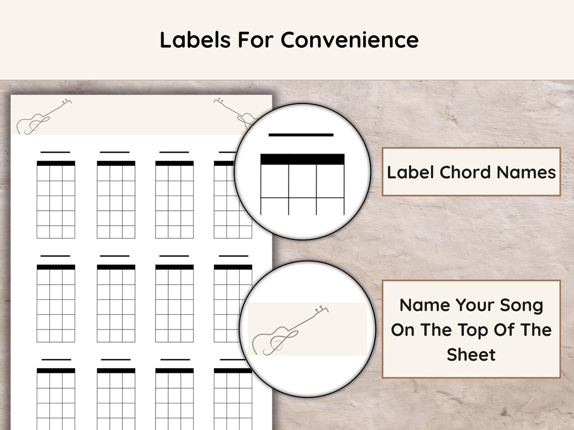 Blank Ukulele Chord Sheet: Chord Progression for Students and ...