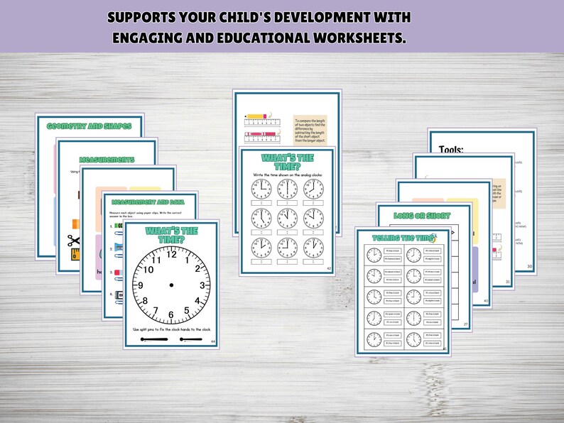 Grade 2 Math Workbook: 60 Printable Worksheets (PDF) - Etsy