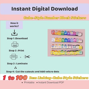 Numberblocks 1–100 Printable Stickers | Fun Math Learning Resources for ...