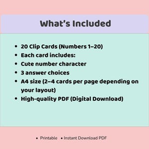 Numberblocks Clip Cards 1–20 | Counting & Number Recognition Activity ...