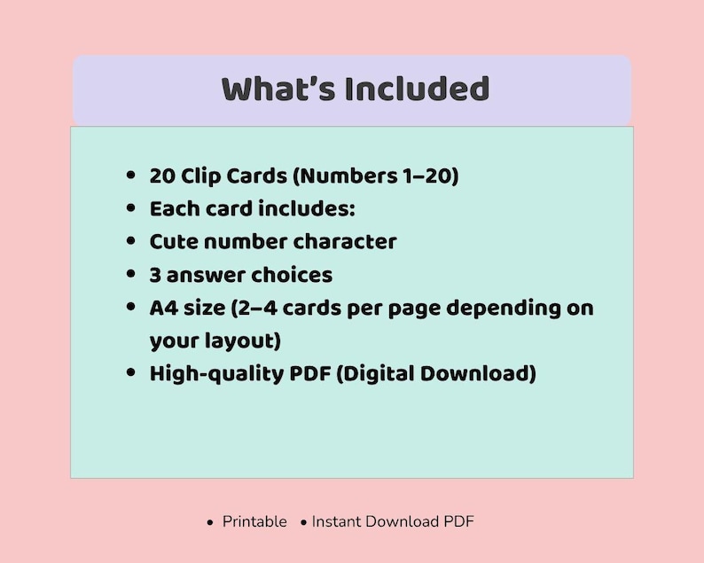 Numberblocks Clip Cards 1–20 | Counting & Number Recognition Activity ...