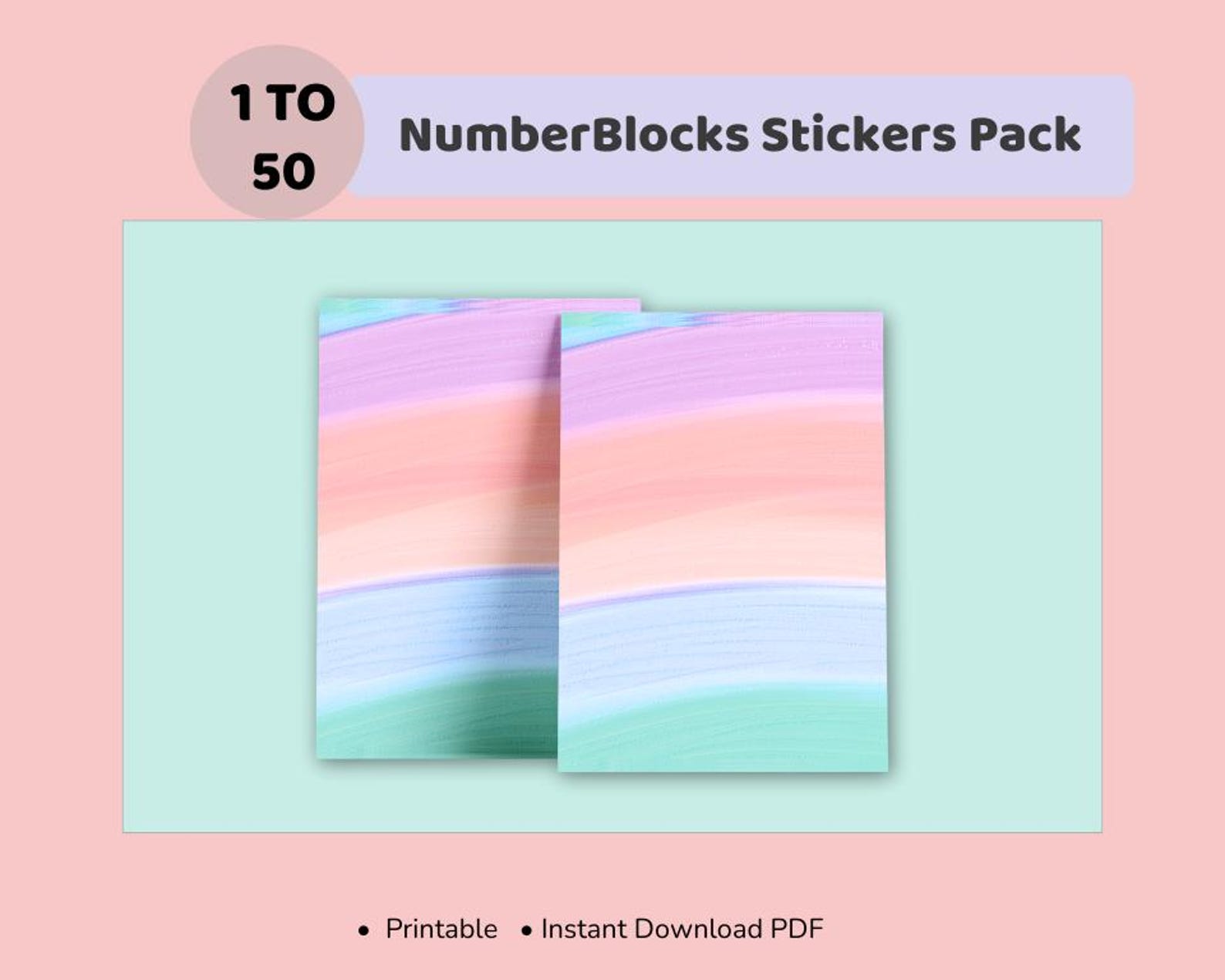 Numberblocks 1-50 Stickers | Printable Body Character Sticker Pack ...