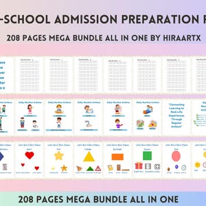 Mega Preschool Learning Binder PDF | ABC & 123 Tracing, Shapes ...