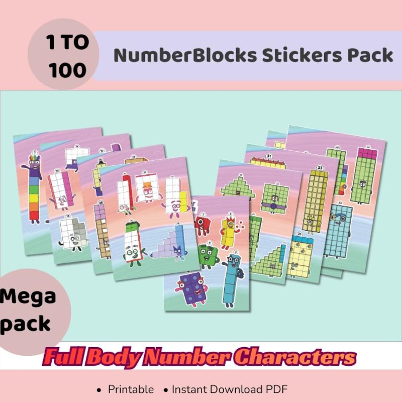 Numberblocks 100 Toys - Etsy