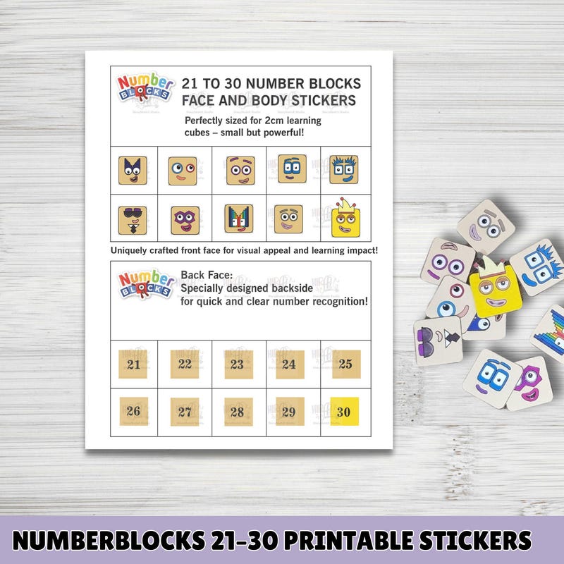 Number Blocks 31 40 - Etsy