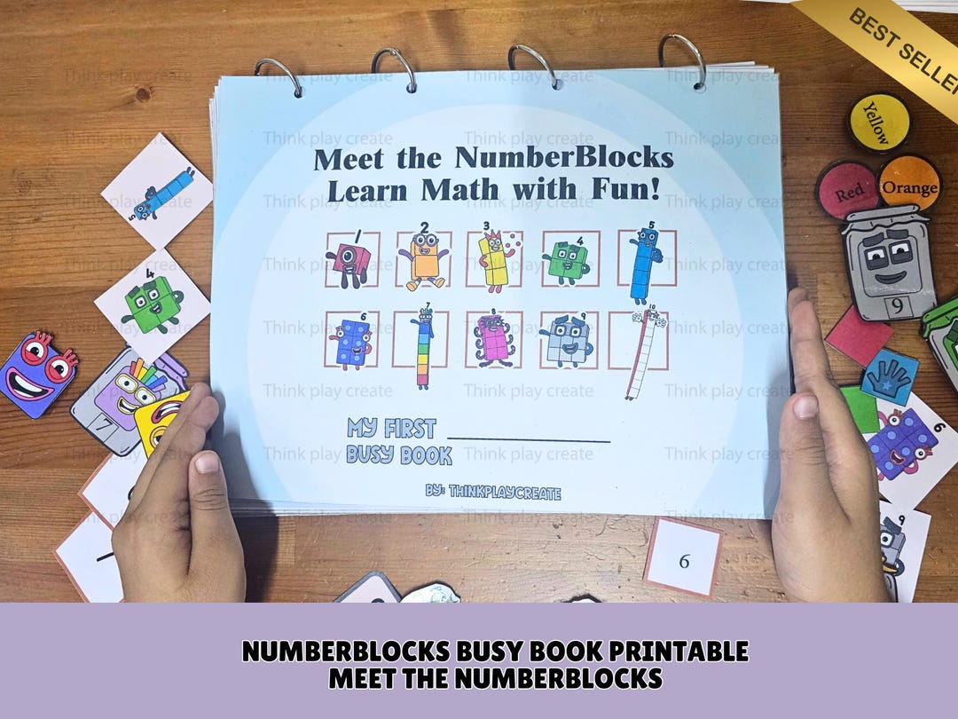 Numberblocks Busy Book Printable | Learn Numbers 1–10 | Preschool Math ...