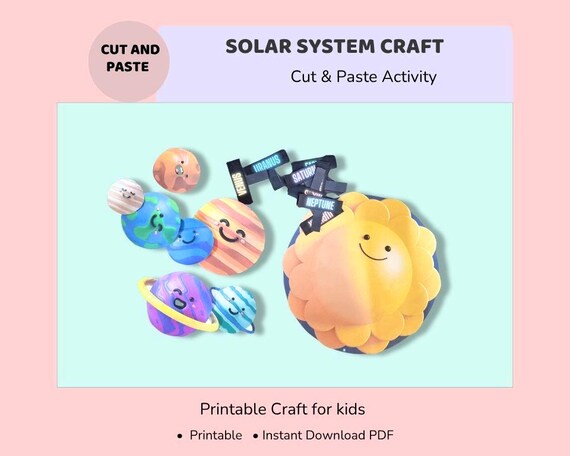 Planets Cut And Paste Worksheet