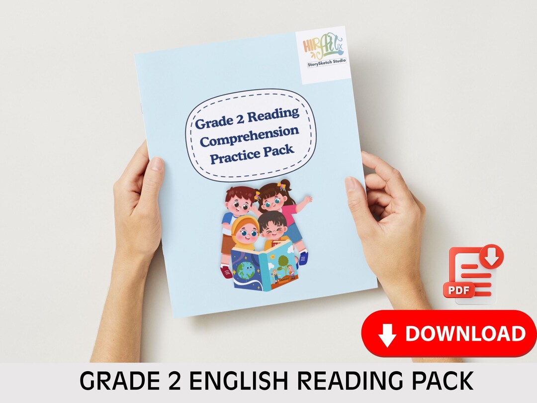 Grade 2 Reading Comprehension Workbook | Printable ELA Passages and ...