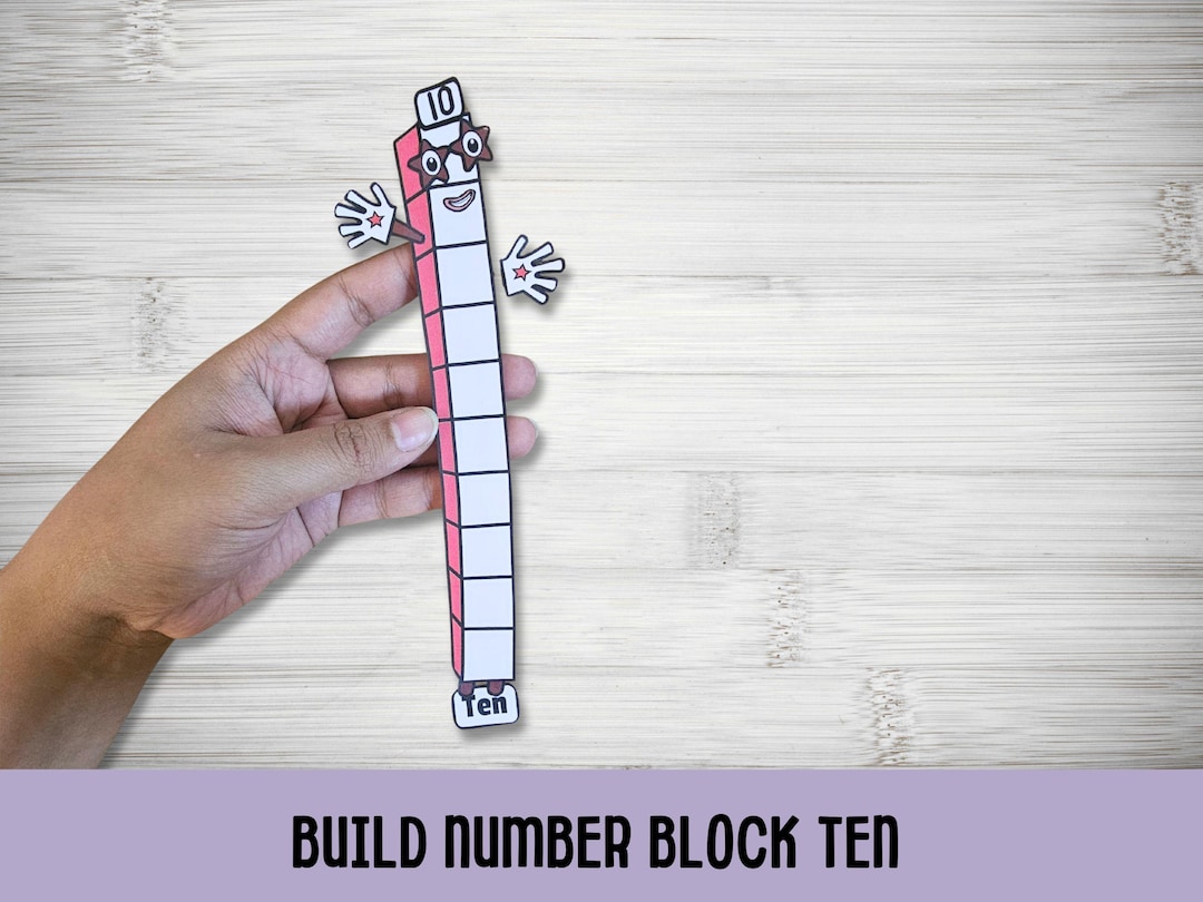 Numberblock 10 Craft Activity | Cut and Paste Math Printable ...