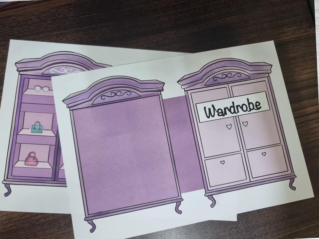 Paper Doll Closet Printable: DIY Dress-up Activity (digital Download ...