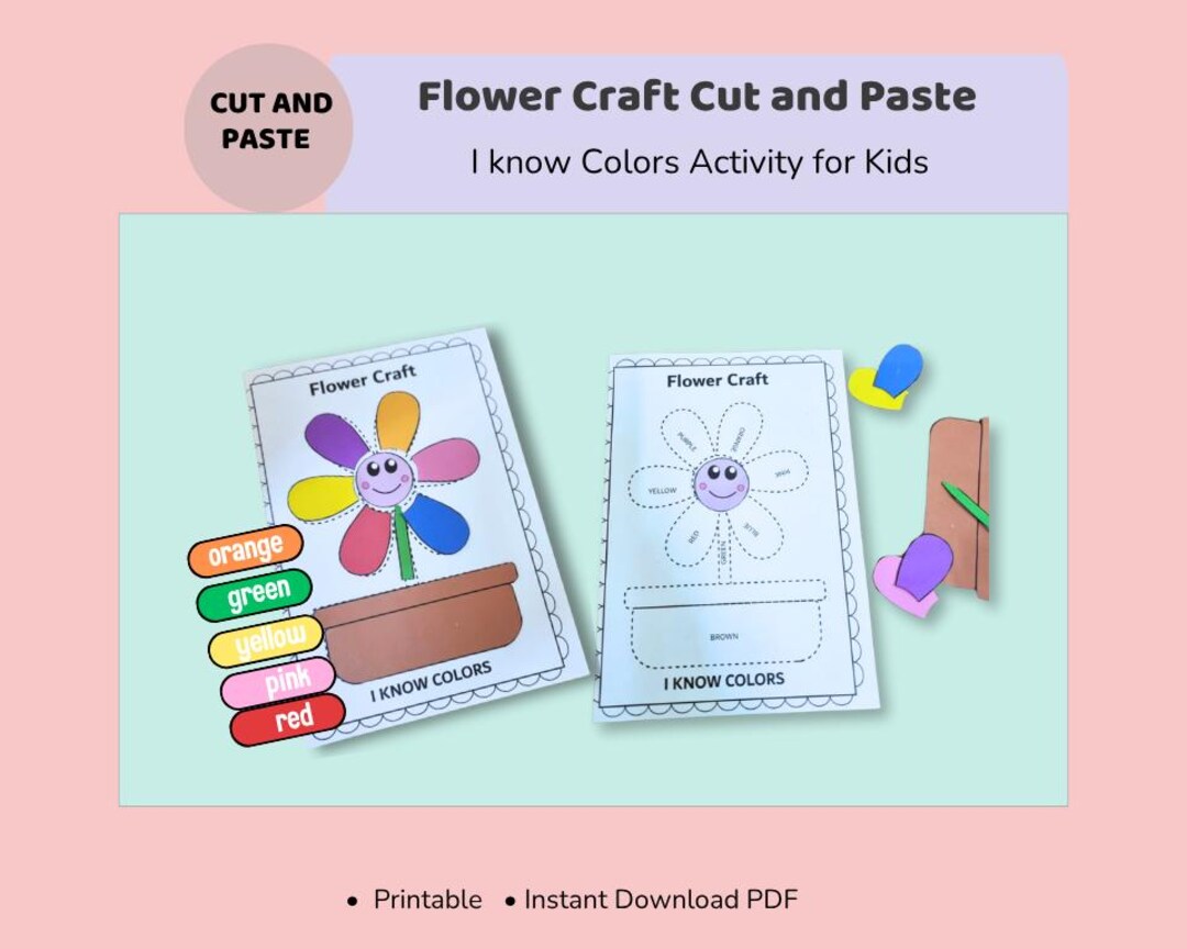 Color Matching Flower Craft Printable | Quiet Book Activity for ...