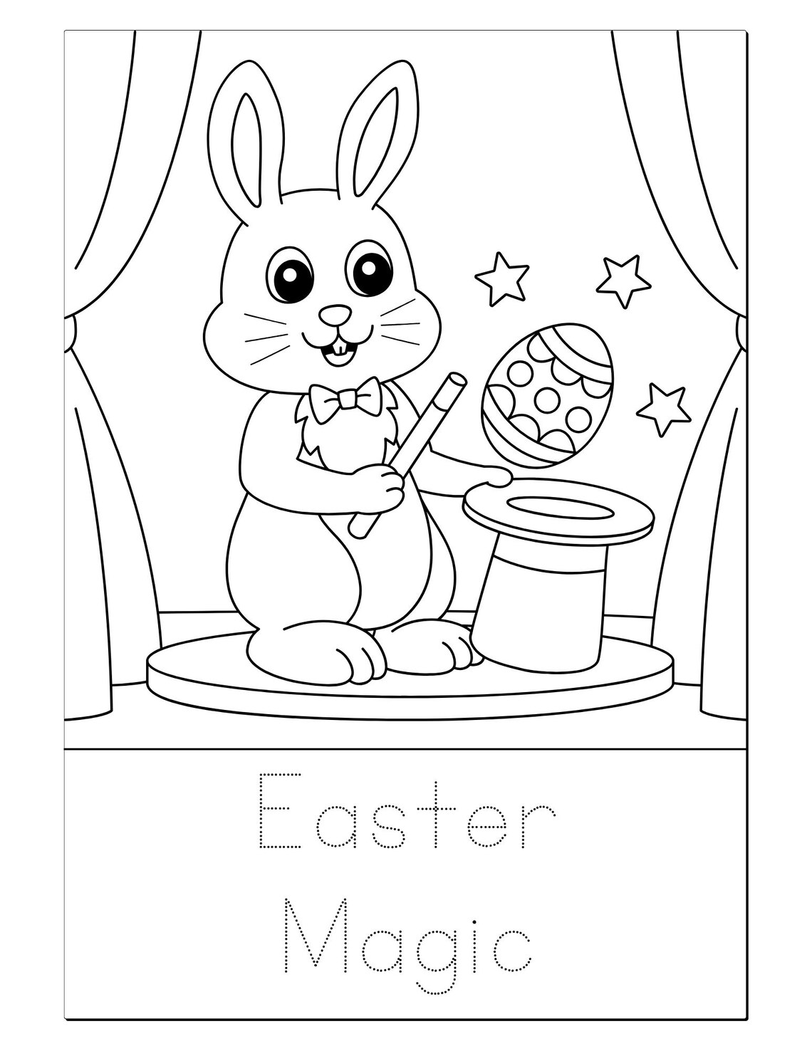 Happy Easter Trace & Coloring Book - Etsy