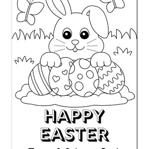 Happy Easter Trace & Coloring Book - Etsy