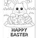 Happy Easter Trace & Coloring Book - Etsy