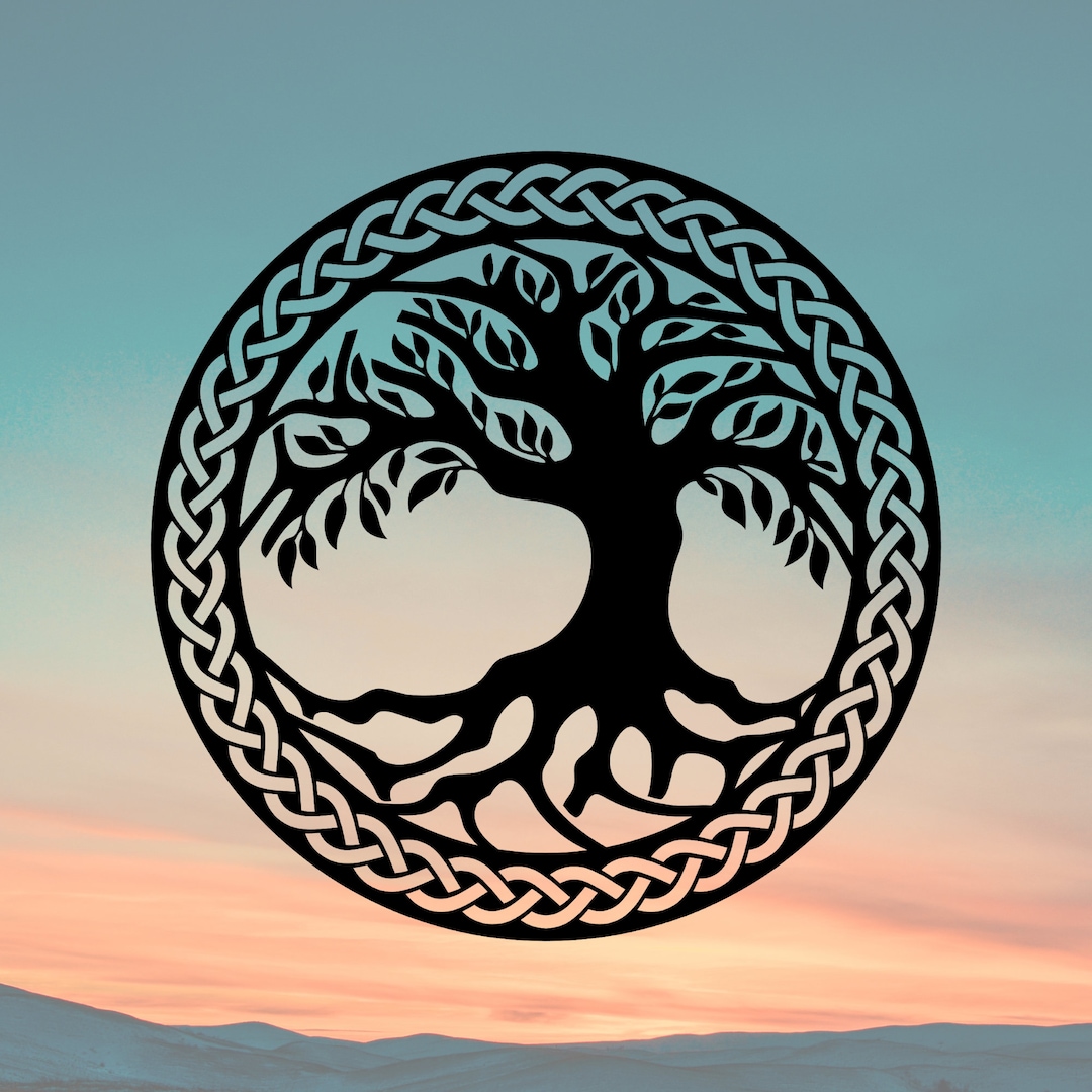 Tree of Life Vinyl Decal - Water Bottle Decal, Celtic Knot Decal ...