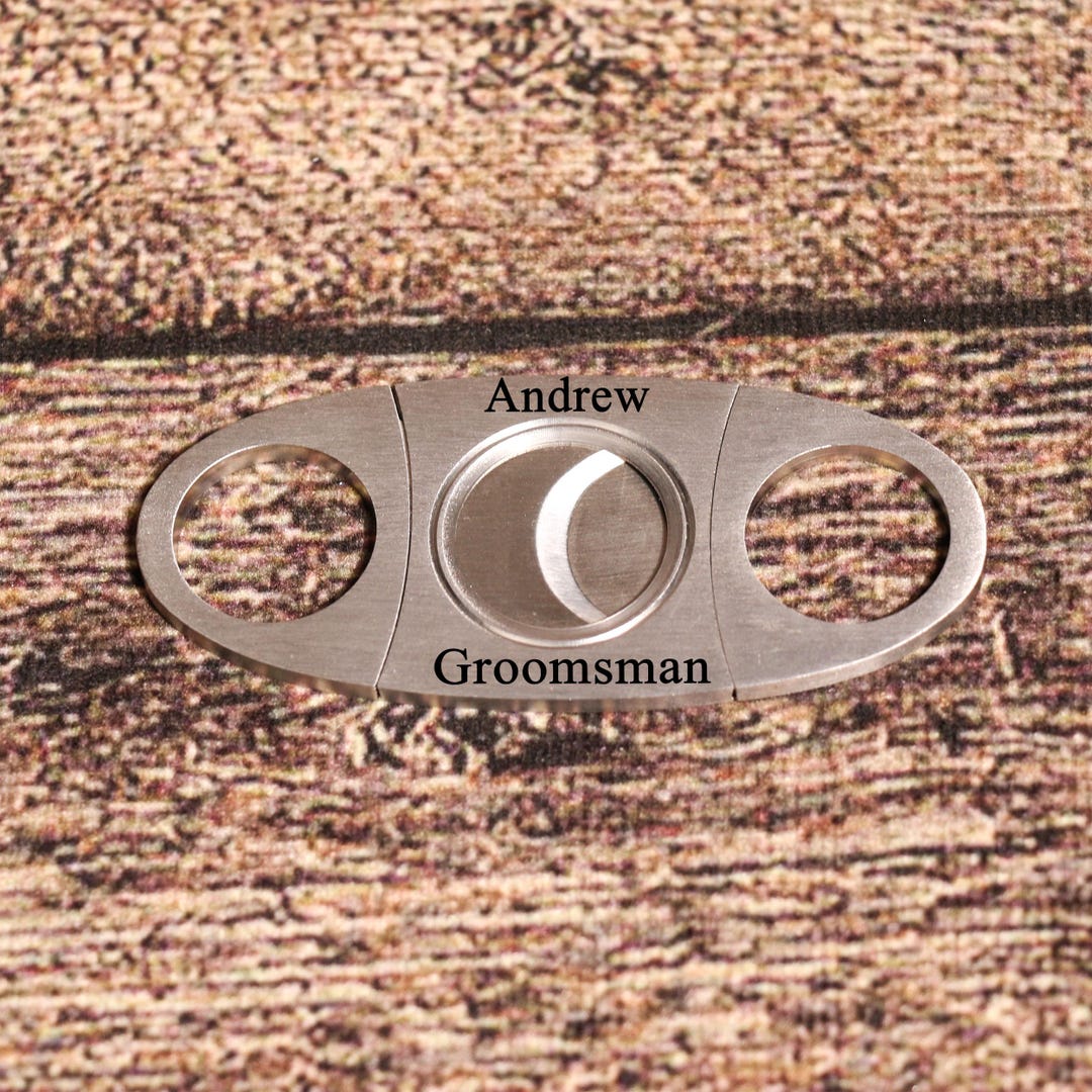Personalized Cigar Cutter Double Guillotine Blade - Engraved Custom ...