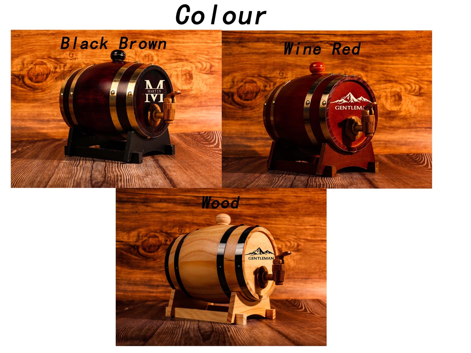 Personalized Engraved Whiskey Barrel Mini Wood Whiskey Barrel - Wedding ...