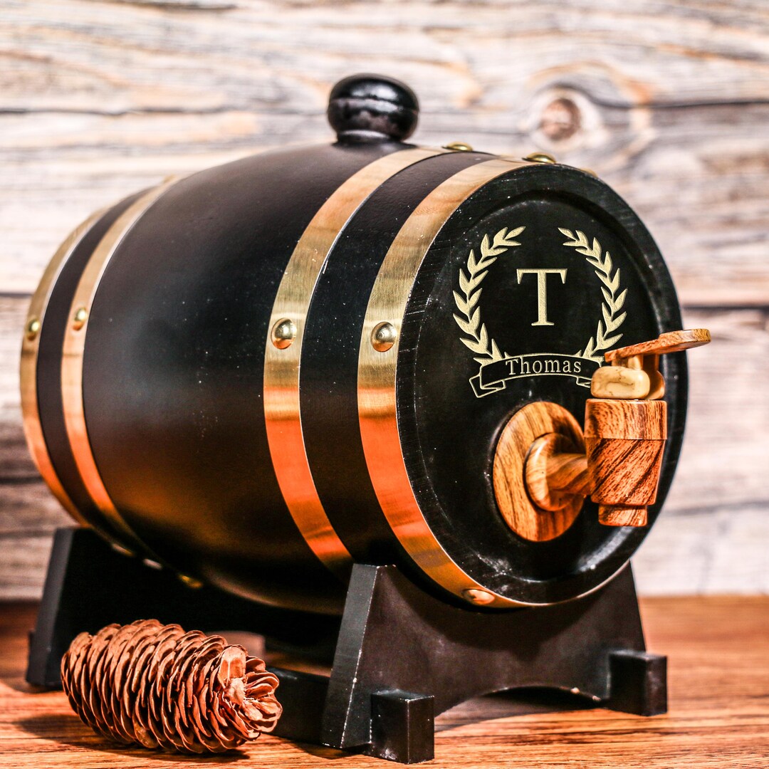 Personalized Engraved Whiskey Barrel 1L | Mini Wood Whiskey Barrel ...