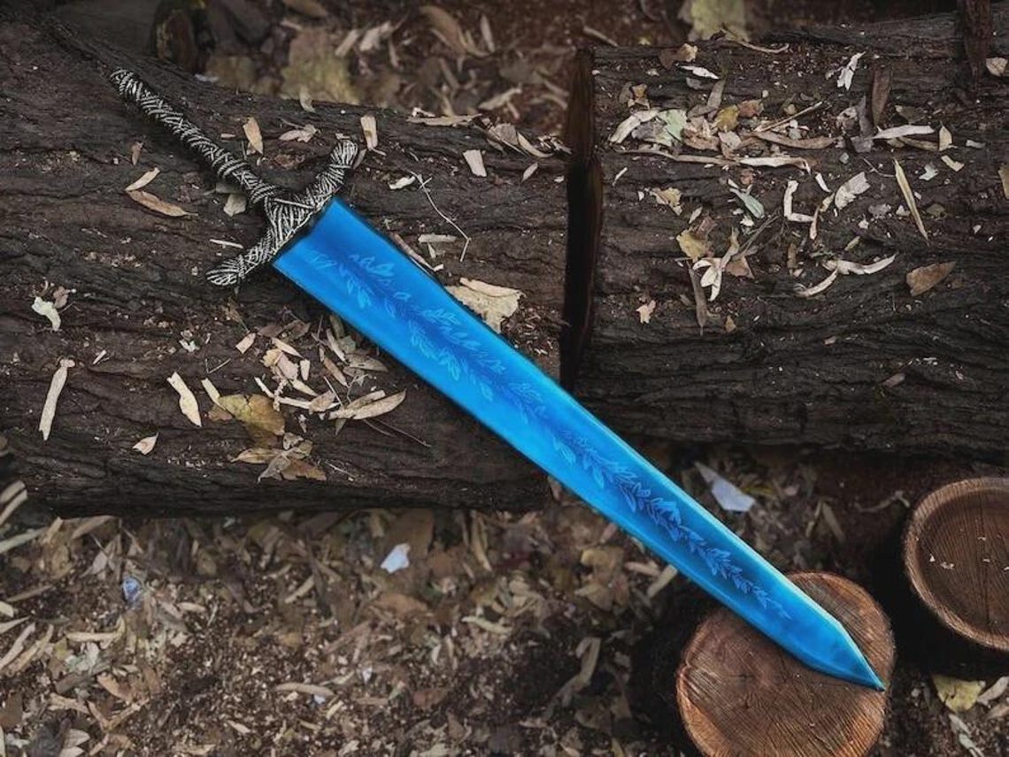 Handmade Fantasy Moonblade Replica | Full Metal Greatsword Prop ...