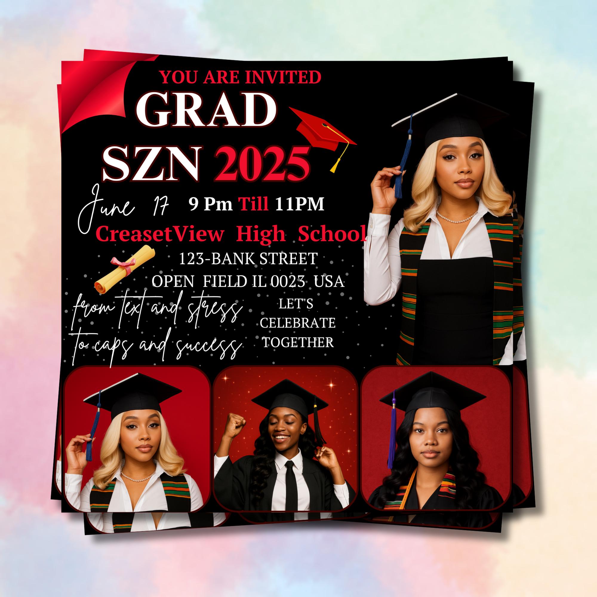 Graduate Flyer | Graduation Party Flyer | Graduation Invitation | Class ...