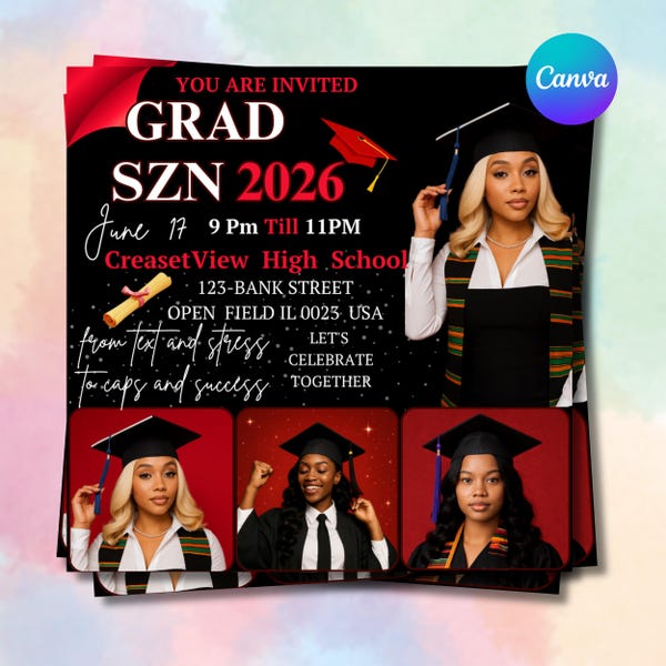 Graduation Open House Invitations - Etsy